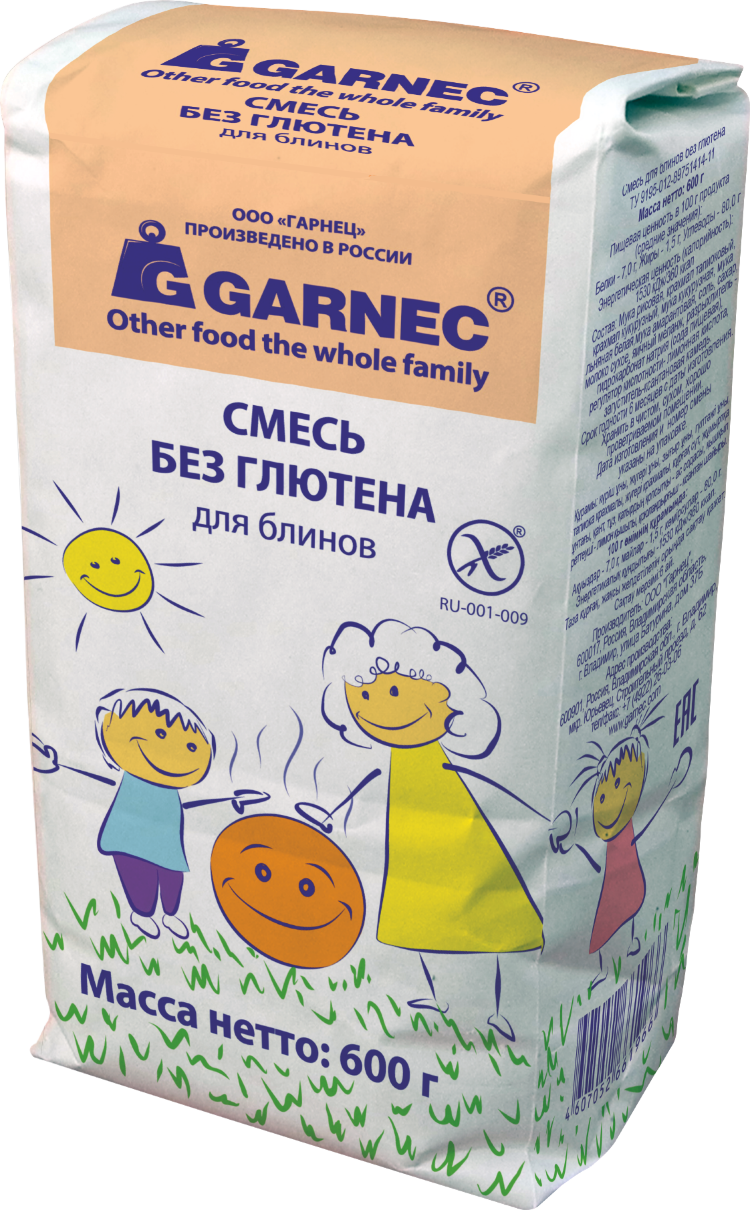 Смесь мучная без глютена Гарнец